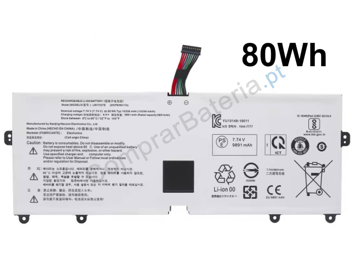 7.74V 80Wh Bateria para LG LBV7227E 4-Células | Comprarbateria PT